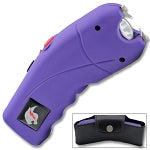 Purple Cyclone 2.5 Million Volt Rechargeable Stun Gun With Alarm ...